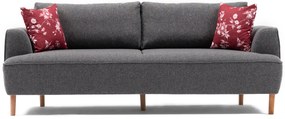Hanah Home Pohovka FELIX tmavě šedá 230 cm 825BLC1379