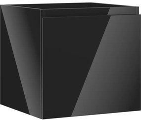 Mexen Orio koupelnová skříňka pod umyvadlo 50 cm, 1 zásuvka, černý lesk - 91A10-05047-1-BF70