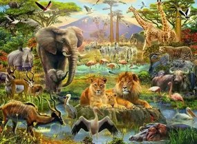 Ravensburger Zvířata na savaně / 200 dílků / od 8 let