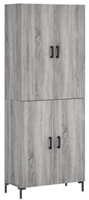 Skříň highboard šedá sonoma 69,5 x 34 x 180 cm kompozitní dřevo,  3195681
