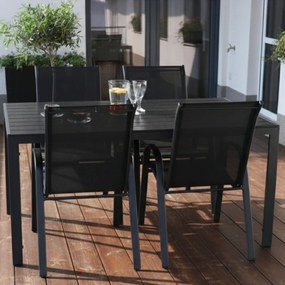 Vikio Venkovní zahradní set 140x80 pro 4 osoby DK302-140 antracit
