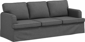 Set pohovek 2 ks Tmavě šedá textil 3407605