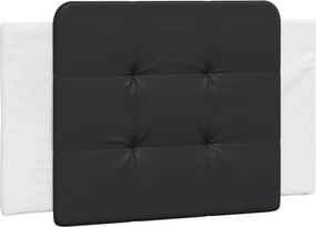 Rám postele s LED bez matrace Zadar bílý a černý 90x190 cm 3214081