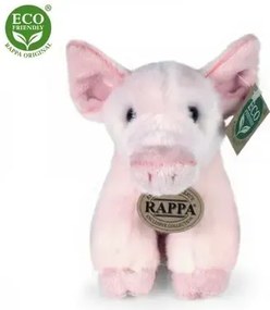 RAPPA Plyšové prase 16 cm / ECO-FRIENDLY / od 0 měsíců