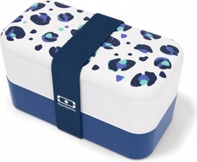 Obědový box Monbento Original Graphic Blue Leopard
