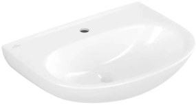 Villeroy & Boch O.novo - Umyvadlo 60x46 cm, bez přepadu, otvor pro baterii, alpská bílá 4A406101