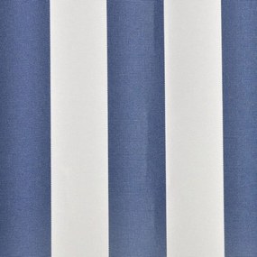 Plachta na markýzu modro-bílá 450 x 300 cm plátěná,  143700