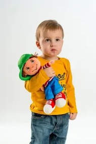 TEDDIES Panáček Honzík / Hadrový, látka / 30 cm / Česky mluvící / Na k