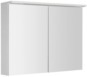 Aqualine Aqualine, KAWA STRIP Galerka s LED osvětlením 90x70x22cm, bílá, WGL90S