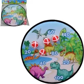 Terč s dinosaury a míčky na suchý zip / Hra / 36 × 36 cm / od 3 let