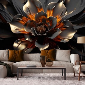 Gario Fototapeta Černozlatý lotosový květ Materiál: Vliesová, Rozměry: 200 x 140 cm