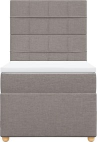 Box spring postel s matrací taupe 80x200 cm textil 3293411