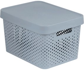 Curver Infinity 229168 Box 17 L, šedý děrovaný