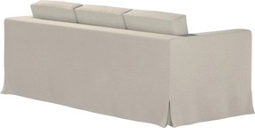 Potah na pohovku IKEA  Karlanda 3-místná nerozkládací, dlouhý barva béžová látka pletený vzor