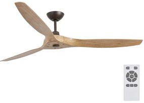 FARO Barcelona FARO 33519 - Stropní ventilátor MOREA hnědá pr. 152 cm + dálkové ovládání 33519