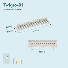 koupelnový držák DOPORRO Twigro 01 na ručníky a jiné