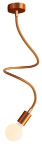 creative cables Nástěnná a stropní lampa creative flex velikosti 90 cm Barva: Matná měď