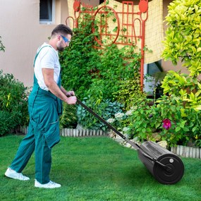 Costway Válec na trávu z kovového zahradního válce pro připevnění válečku