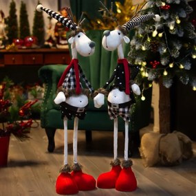 Vánoční figurka látkového soba 110 cm