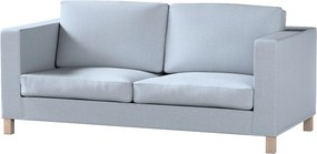 Potah na pohovku IKEA  Karlanda rozkládací, krátký barva modrá látka pletený vzor