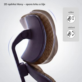 Ergonomická kancelářská židle hnědá AXIS