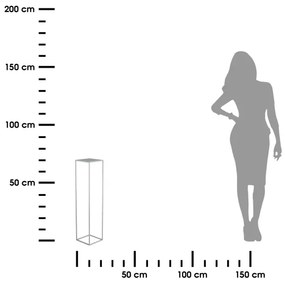 Stojan na květiny 70x24 cm šedá