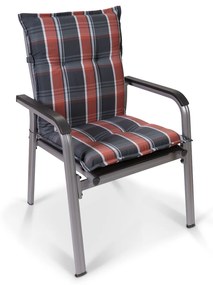 Prato, čalouněná podložka, podložka na židli, podložka na nižší polohovací křeslo, na zahradní židli, polyester, 50 x 100 x 8 cm, 2x čalounění
