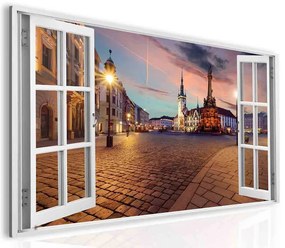 3D obraz okno na Olomouc Velikost (šířka x výška): 30x20 cm