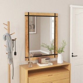Costway Dekorativní závěsné zrcadlo na zeď Farmhouse Styl – 77 × 99,5 cm