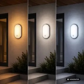 MCE534 W bílá / Venkovní LED svítidlo / senzor pohybu PIR