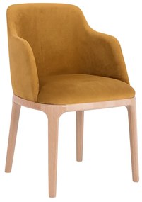 Židle Lulu s opěradly Barva čalounění:: žlutá