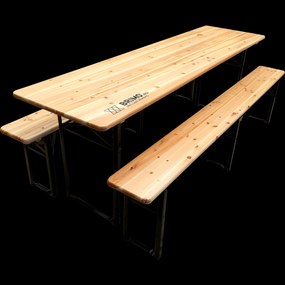 BRIMO Pivní set 220 x 50 cm stůl a 2 lavice
