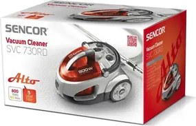 SENCOR SVC 730RD-EUE2 červená / Bezsáčkový vysavač / 800W /  1.5 l / 7