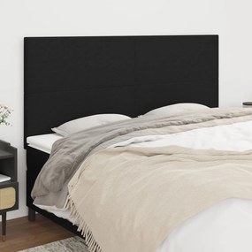 Čelo postele černé 180x5x118/128 cm látkové 3116068