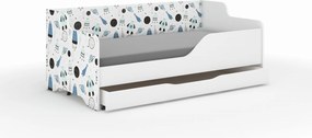 Wooden Toys Dětská postel LILU 160x80 KOSMOS – komplet