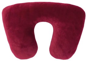 SCANquilt polštář podkova VELVET vínová ostatní