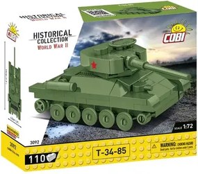 COBI 3092 II WW Tank T-34/85 / 110 kostek / 1:72 / od 6 let