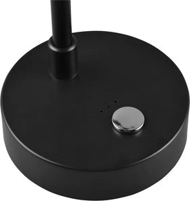 Leskle černá LED stmívatelná stolní lampa (výška 28 cm) Lenny – Reality