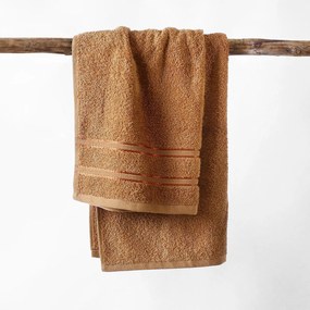 Goldea froté ručník / osuška nela - hnědý 30 x 50 cm