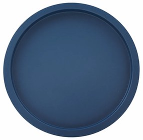 Příruční stolek RENDER s odnímatelným tácem, kov tmavě modrý lak