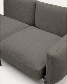 Tmavě šedá čalouněná zahradní pohovka Sorells – Kave Home