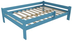 Vomaks Dětská postel DP 012 XL se zábranou Rozměr: 160 x 200 cm, Barva: surové dřevo