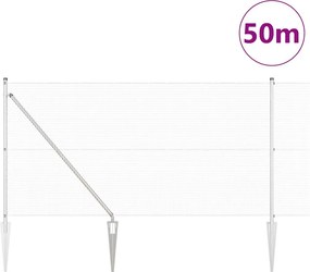 Svařované drátěné ploty s hroty 50 x 1 m Pozinkovaná ocel 3351997