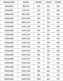 Mexen Exo, posuvné sprchové dveře, 170 cm, transparentní sklo, černá, 8151-170-000-70-00