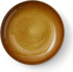 Černá/jantarová mísa z kameniny ø 40 cm Gastro Black/Amber – Bitz
