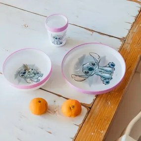 STOR Dětská jídelní sada Lilo  Stitch / Jídelní sada / 3v1 / bez BPA /