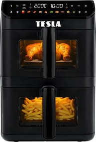 TESLA AirCook DualZone Q670 XXL - multifunkční duální digitální horkovzdušná fritéza