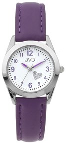 Dětské dívčí náramkové čitelné hodinky JVD J7178.3 se srdíčkem