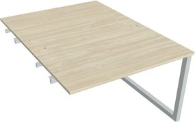 Hobis Kancelářský pracovní stůl k řetězení Hobis USDO 1200R, bílá RAL 9016, deskabuk