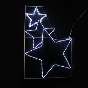 Venkovní vánoční LED dekorace Hvězdy na sloup